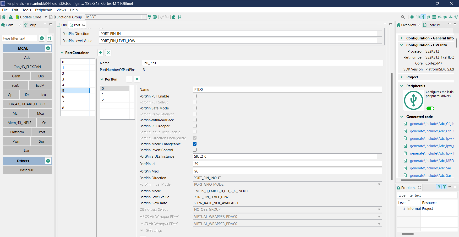 port pin configuration - NXP Community