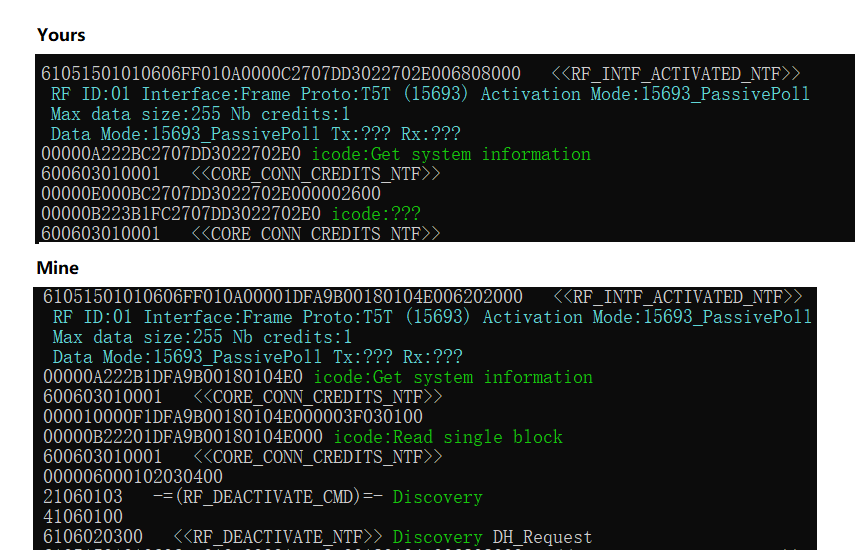 Problem reading an ISO 15693 Tag with PN7120 in Android - NXP Community
