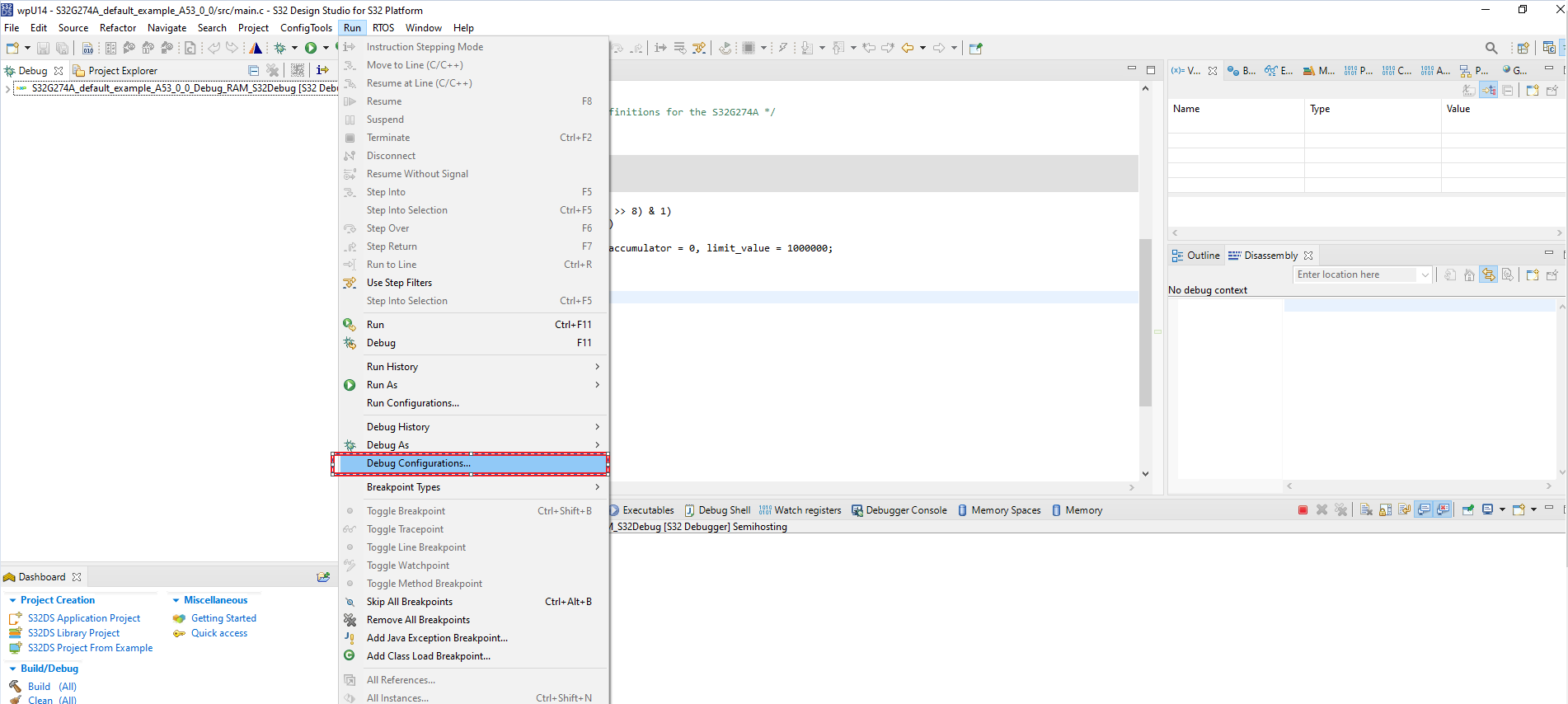HOWTO: Start S32 Debugger from S32 Design Studio on S32G274A EVB - NXP ...