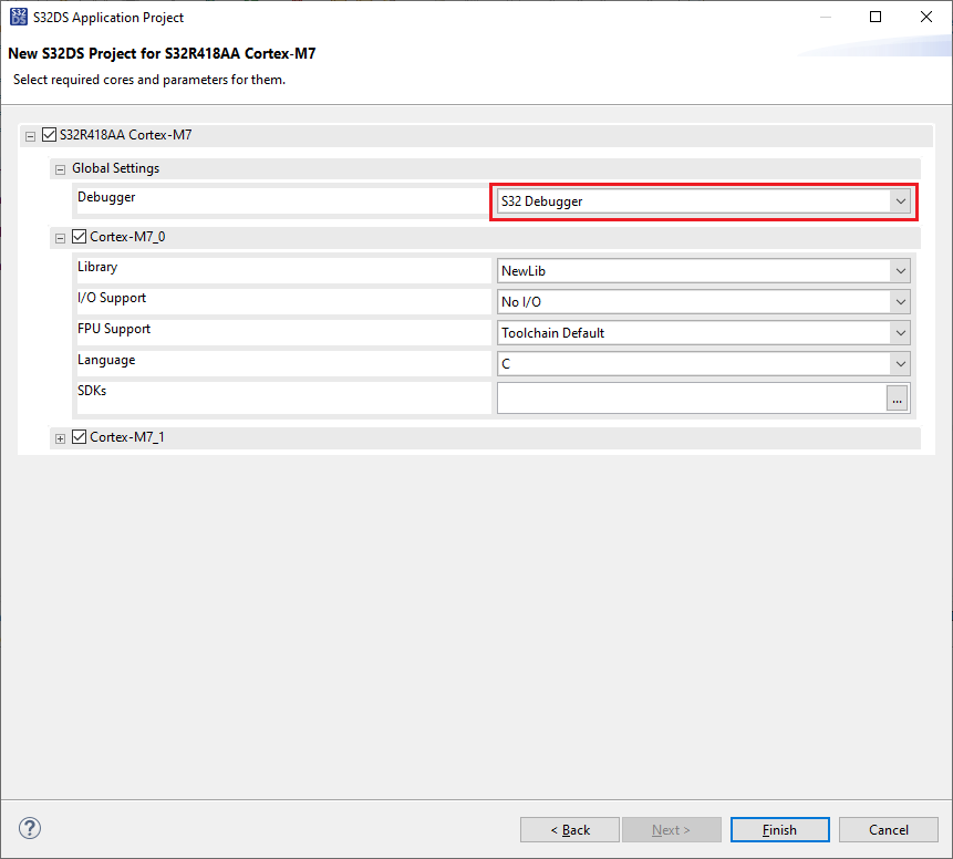HOWTO: Start S32 Debugger from S32 Design Studio on S32R45 EVB - NXP ...