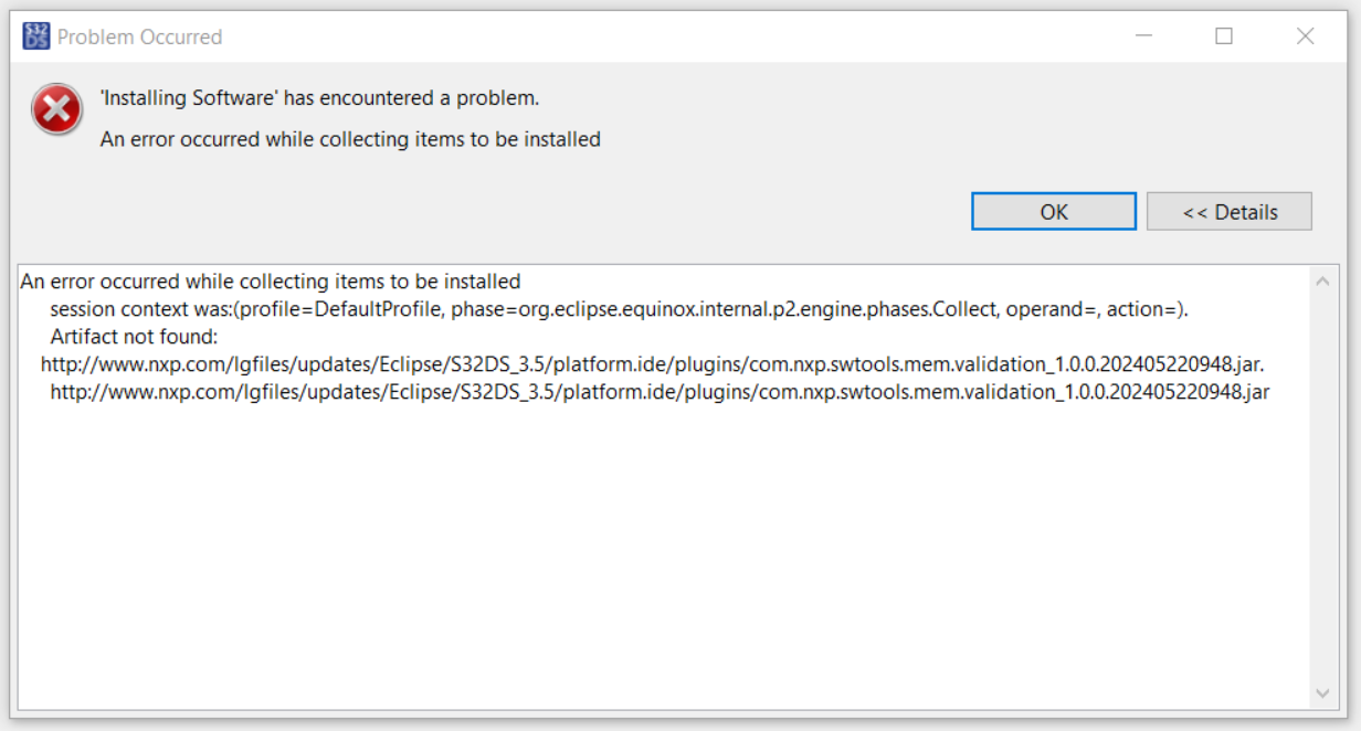 Error: While Installing S32_Design_Studio_3.5 - NXP Community