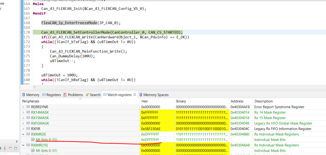 Extended CAN Configuration Showing Standard CAN on NXP S32K322. - NXP ...