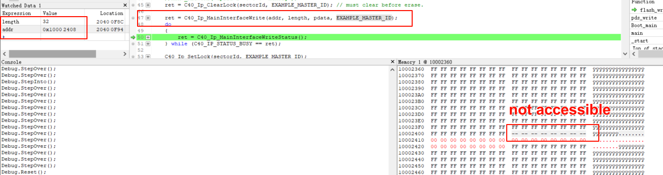Solved: s32k312 flash overwrite cause a region unaccessible - NXP Community