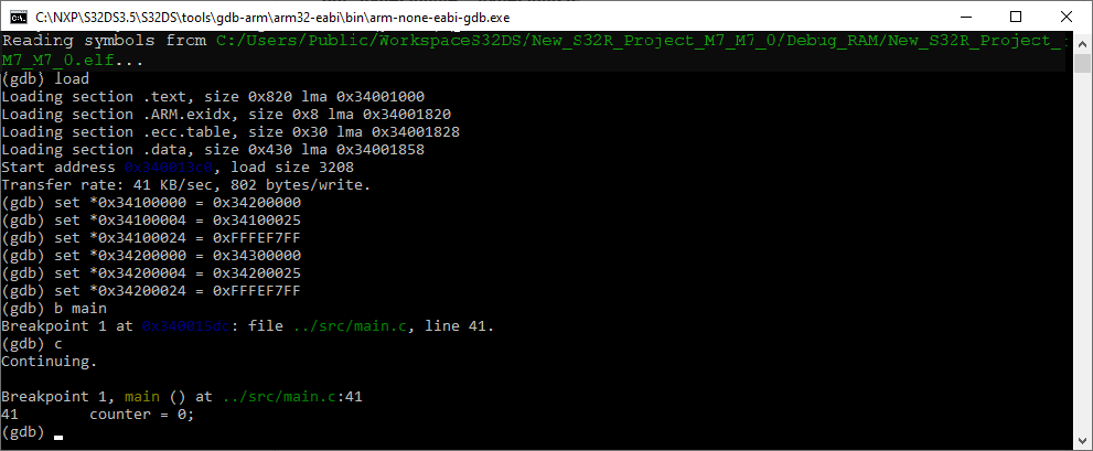 HOWTO: Command Line GDB Debugging with S32 Debug Probe for S32R45 - NXP Community