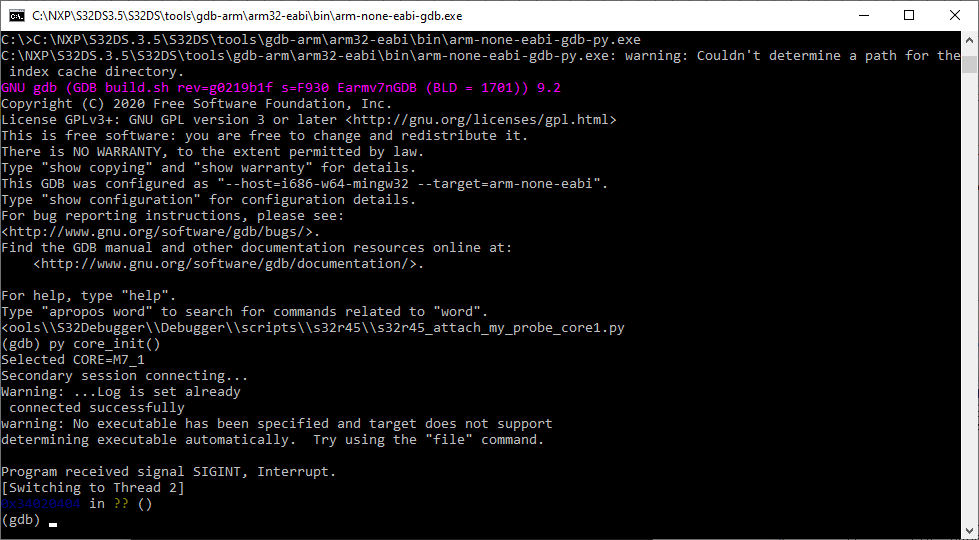 HOWTO: Command Line GDB Debugging with S32 Debug Probe for S32R45 - NXP Community