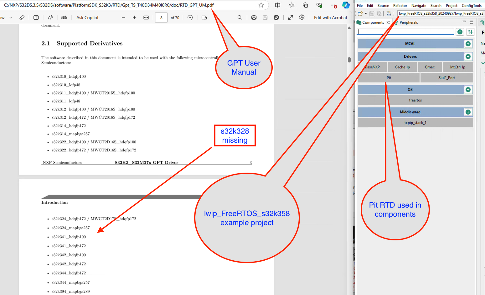 lwip example for S32K328 without Phy - NXP Community