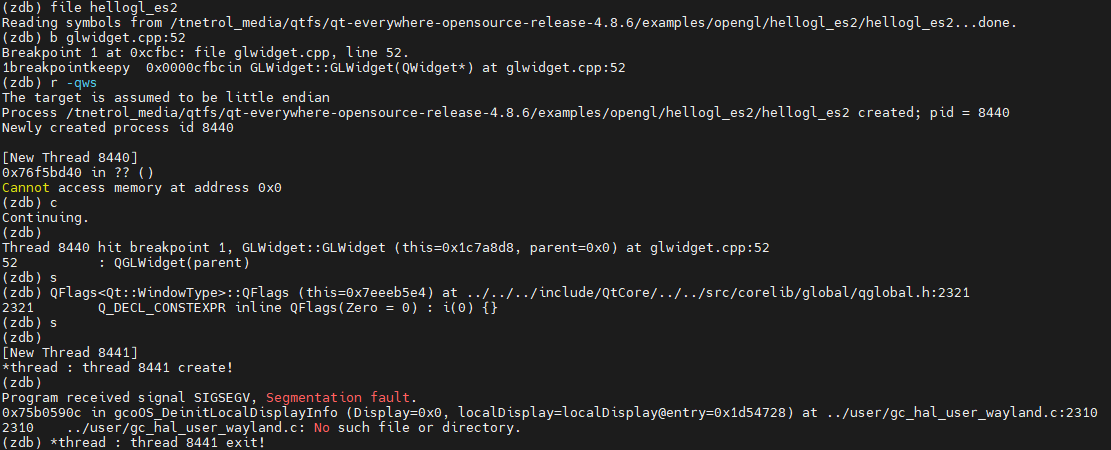 Re: qt4.8.6,opengl example,but Segmentation fault - NXP Community