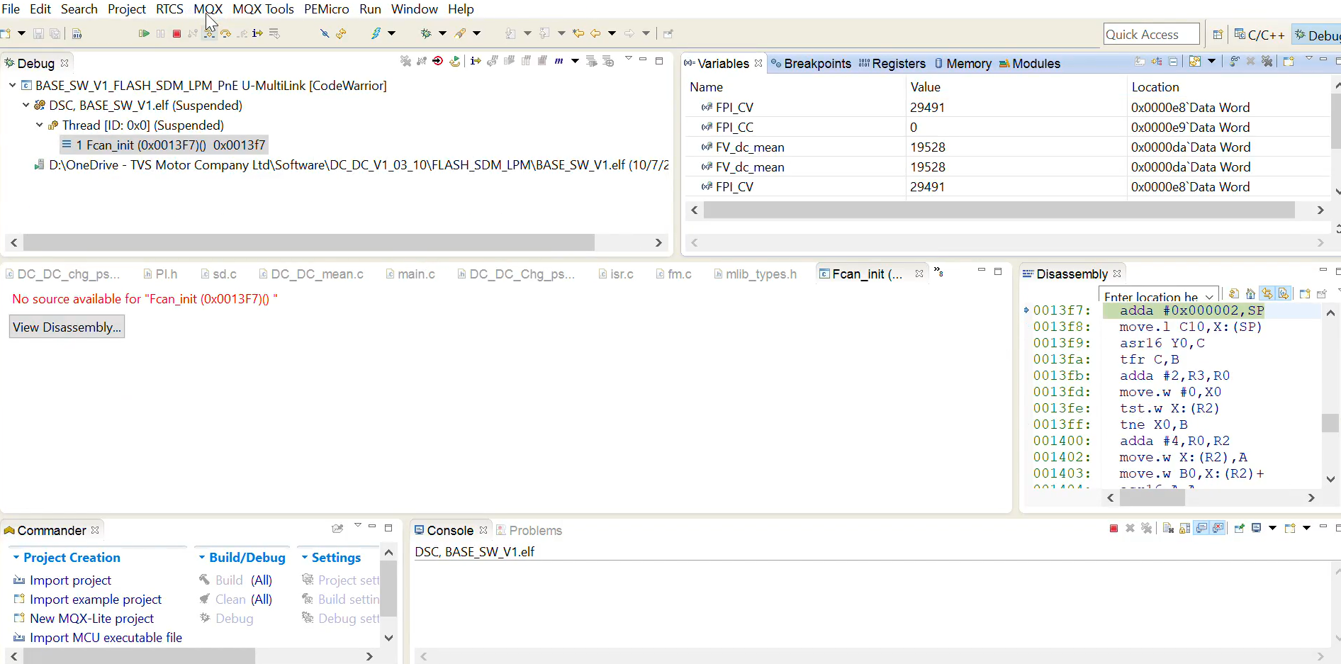 No source available while debugging - NXP Community