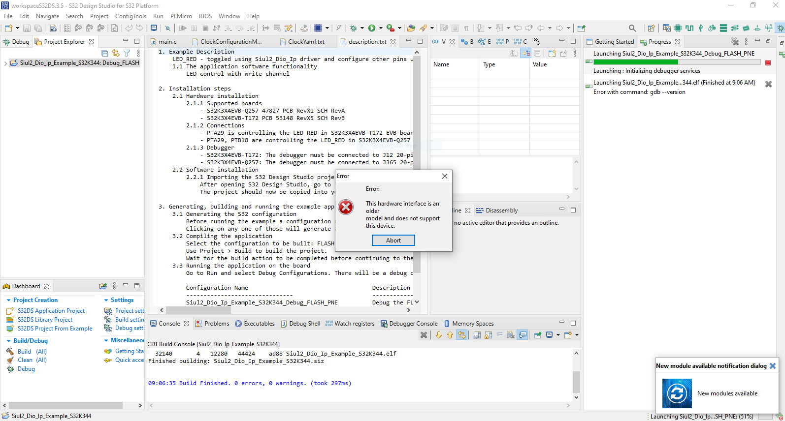 Solved: s32k3x4 -t172 debug error - NXP Community