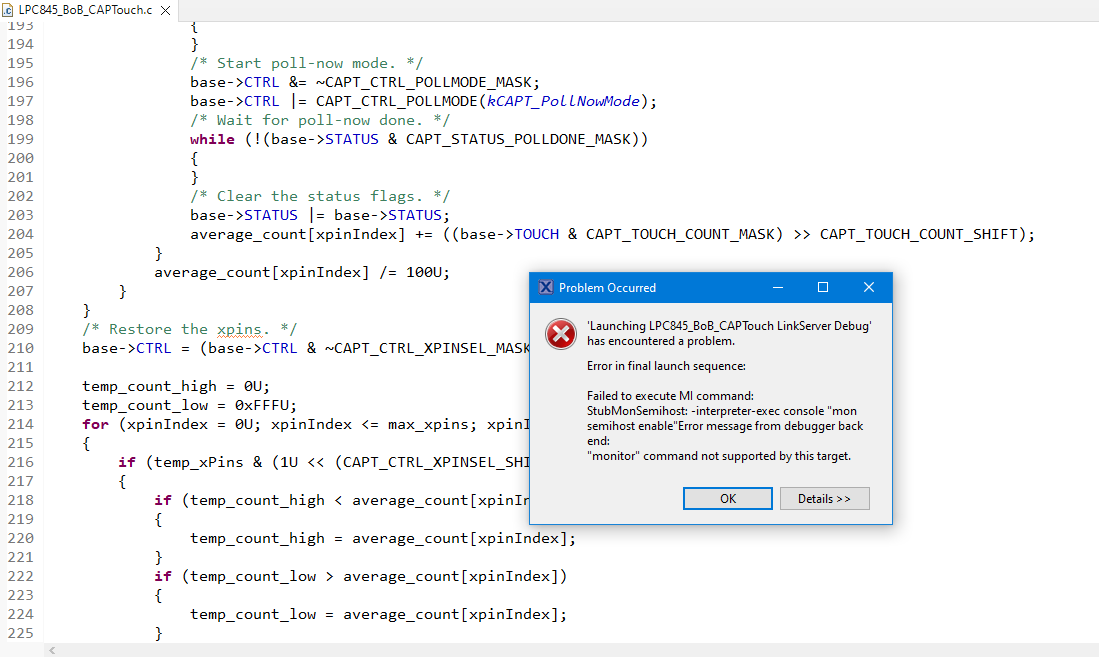 Capacitive Touch example using the LPC845 Breakout Board - NXP Community