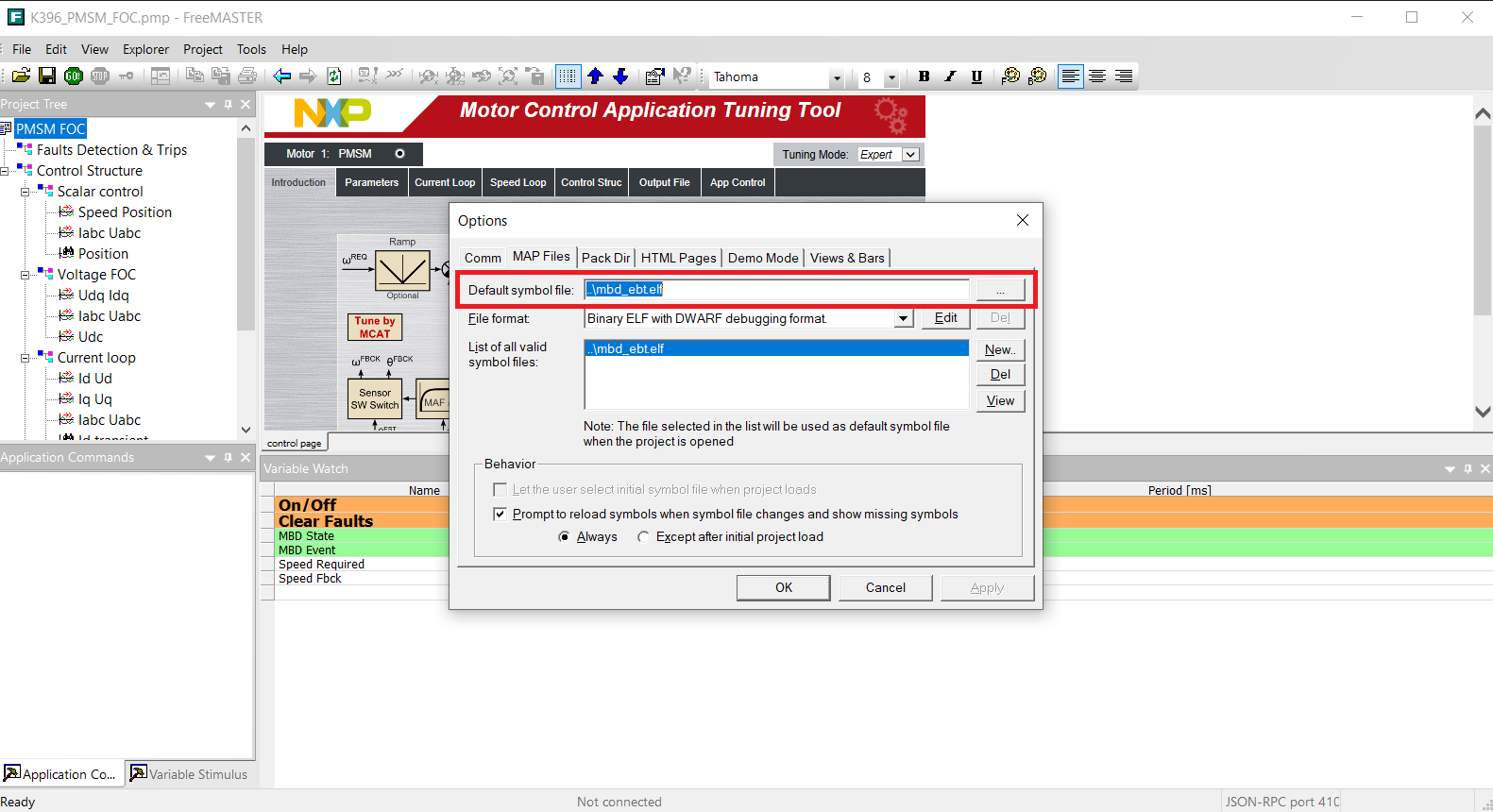 Re: Problem with freemaster Motor control example mbdt code S32K396 - NXP Community