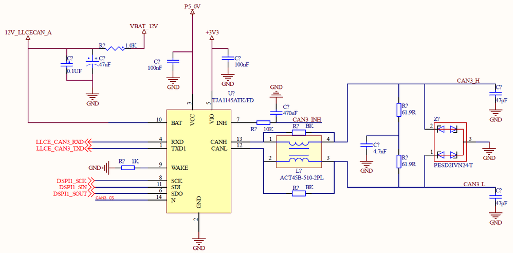 Solved: TJA1145 SPI read/write in S32G LLCE_CAN - NXP Community