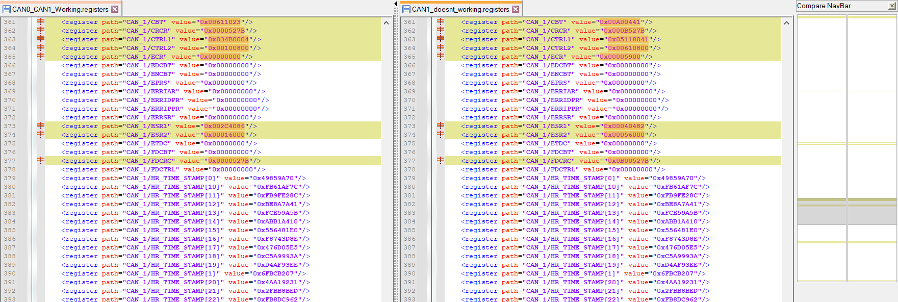 Solved: CAN1 issue using S32K344 - Error Frame (stuff error) - NXP ...