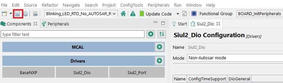 HOWTO: Create a Blinking LED application project for S32Z27x using S32 RTD No AUTOSAR - NXP ...