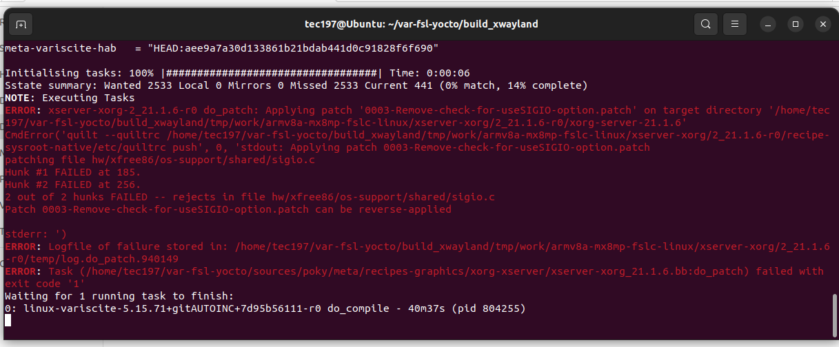 Error during Yocto Hardknott Build for Variscite DART-MX8M Plus (Kernel 5.10.52) - Patch ...