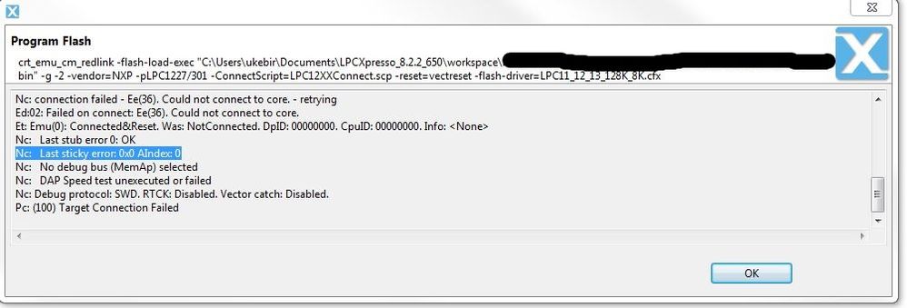 Programming LPC1227 via LPC-Link2 - NXP Community