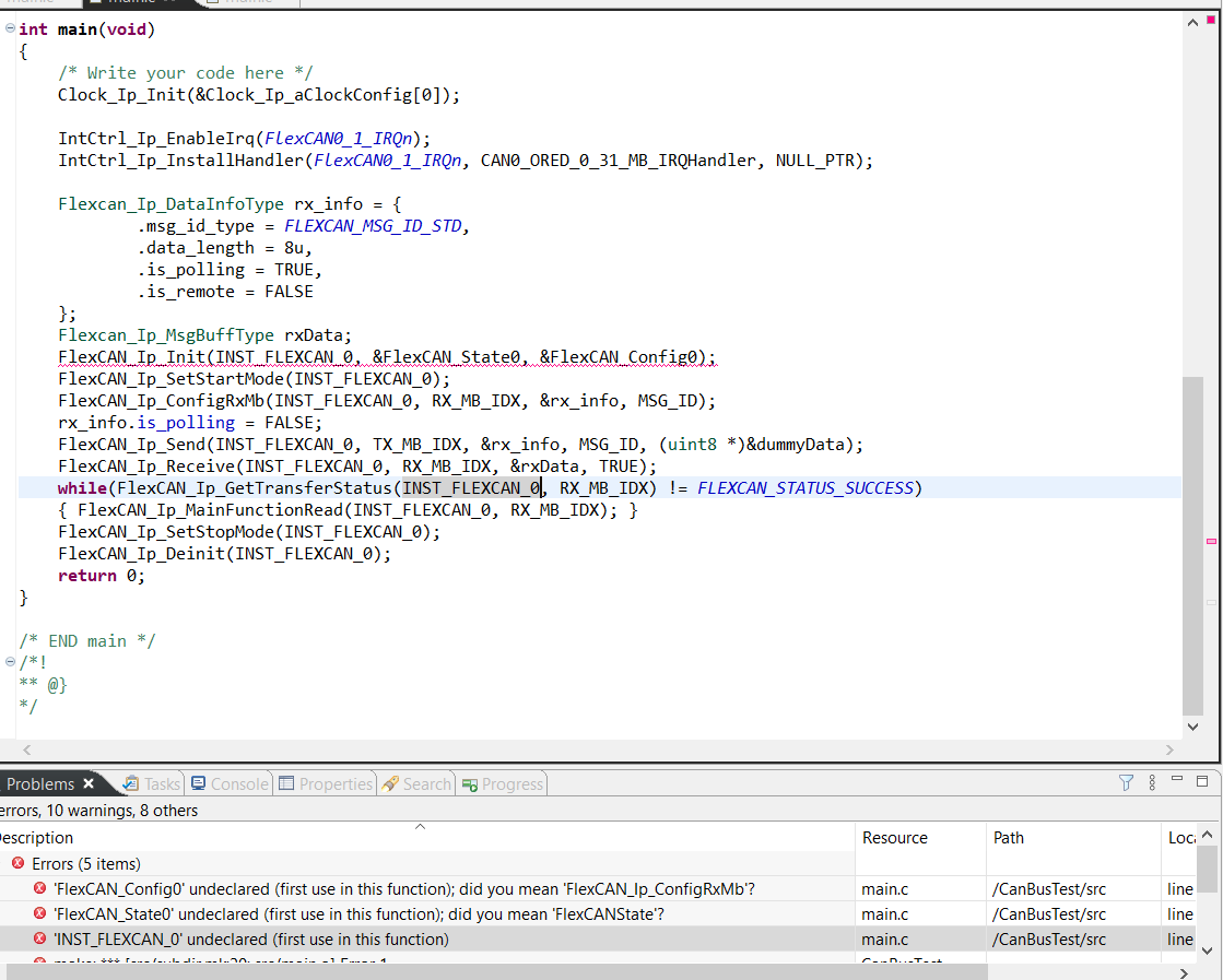 Solved: Porting FlexCan example from 344 to 342 - NXP Community