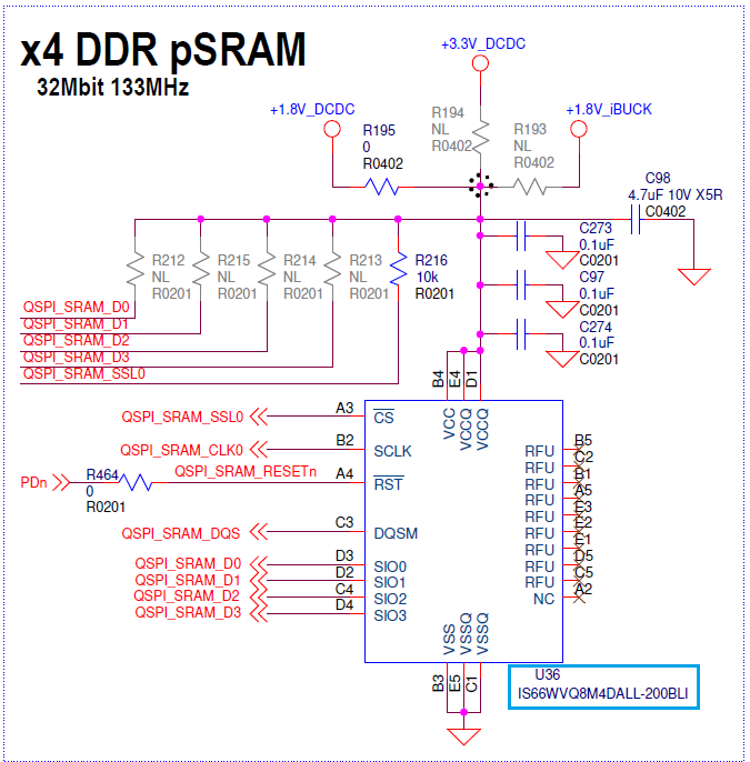 [RW612HN] Recommend pSRAM's part# instead of "IS66WVQ8M4DALL" on ref ...