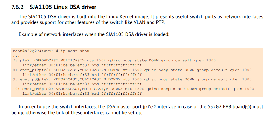 Solved: S32G2 LINUX-BSP and SJA1110 - NXP Community