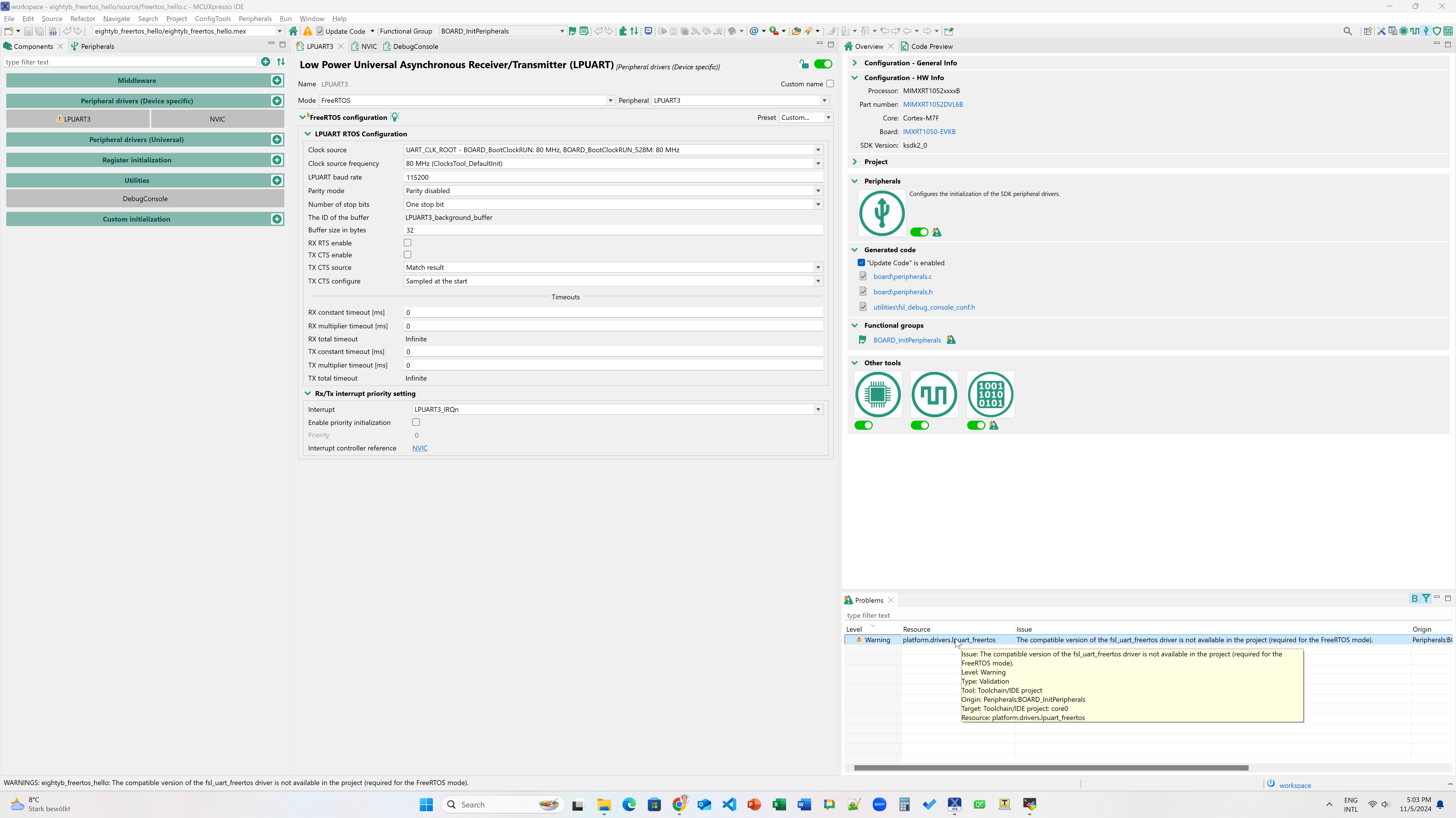 Solved: Incompatible version of LPUART Driver - NXP Community