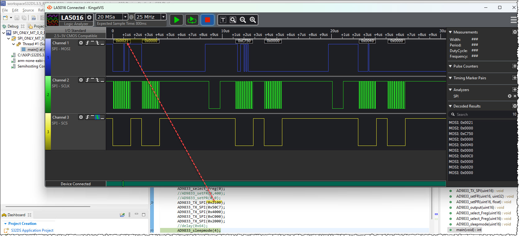 Solved: AD9833 LPSPI bus configuration with S32k358 - NXP Community