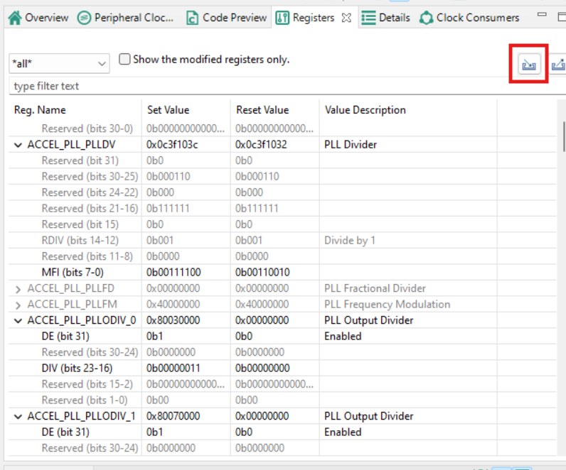 Re: Import Memory dump into Clock Tree in S32 DS not working! - NXP Community