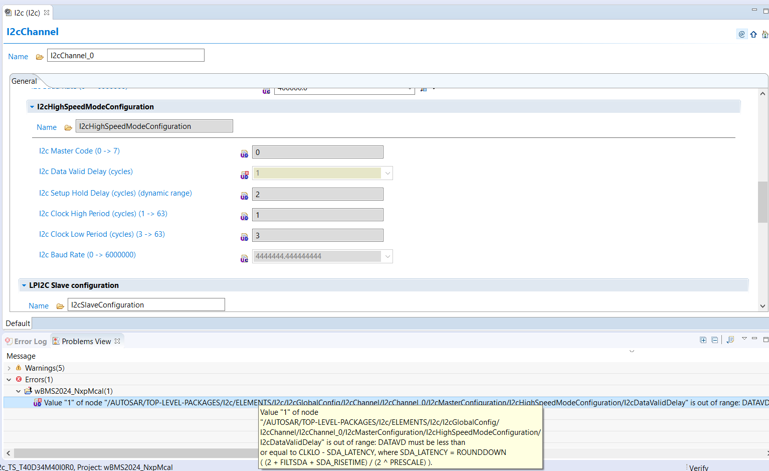 Solved: Issue on Tresos tool for I2c configuration - S32K344uC - NXP ...
