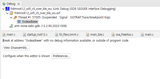 The SDK example for the RD-RW612 EVK was incorrectly flashed onto the FRDM-RW612 EVK. - NXP ...