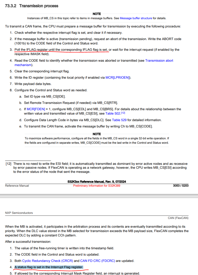 s32k344: confusion on IFLAG and IMASK - NXP Community