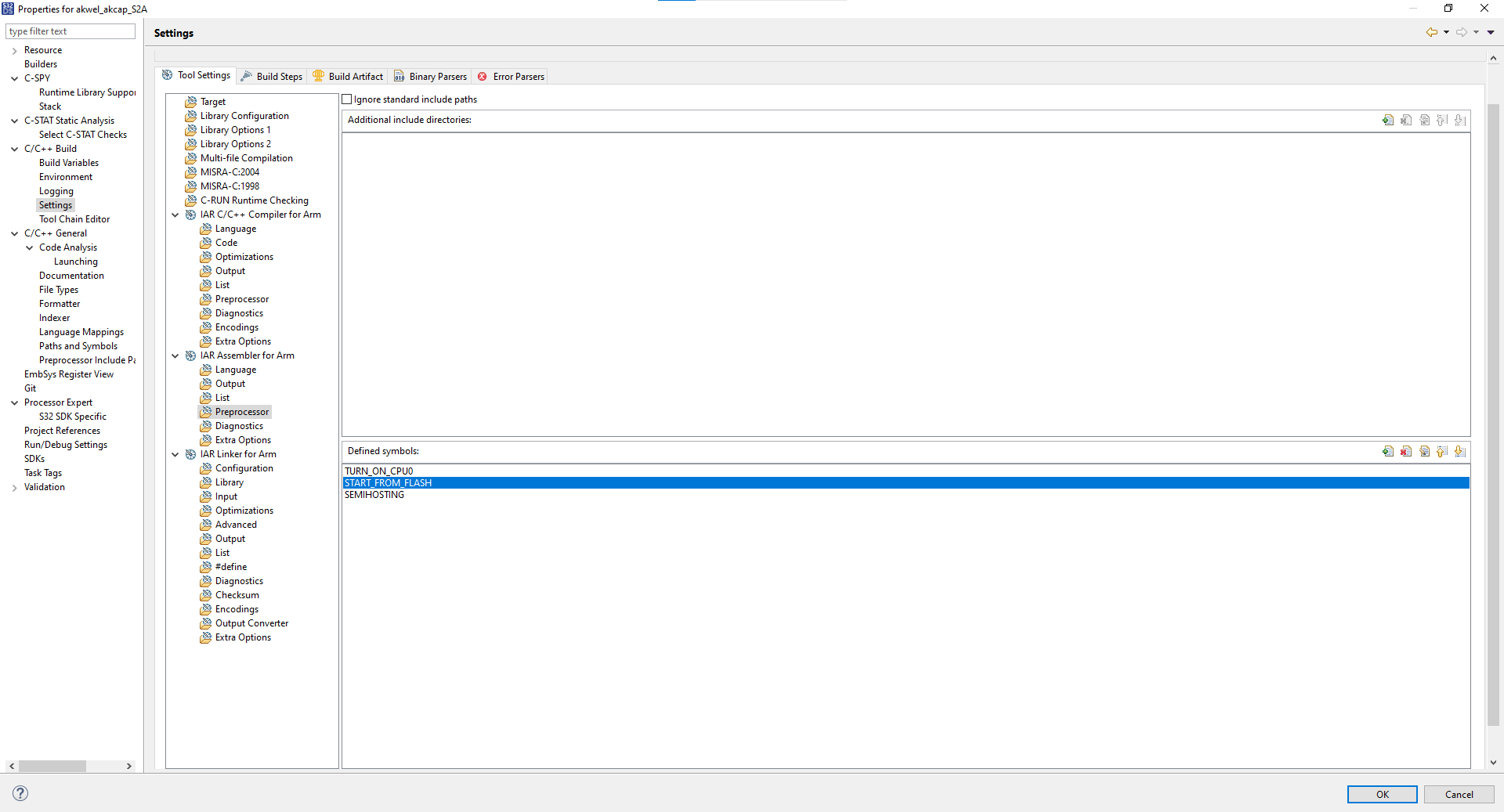 Solved Problems When Flashing A Program With Iar Compiler On The S32k116 Board Nxp Community