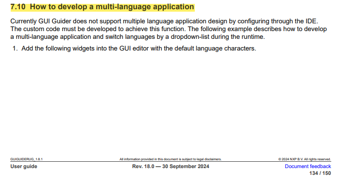 Solved Re How To Display Multi Language On The Screen With Lvgl Using Gui Guider Nxp Community