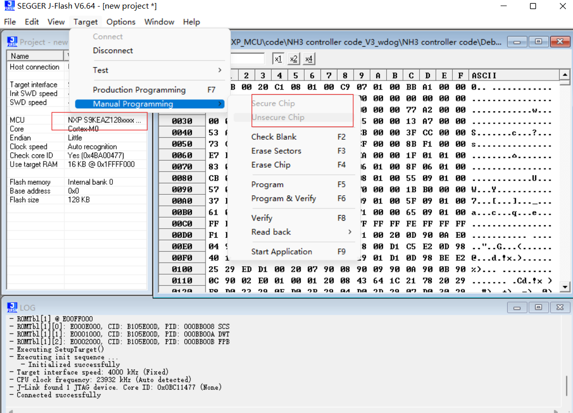how to set kea128 Flash security? - NXP Community