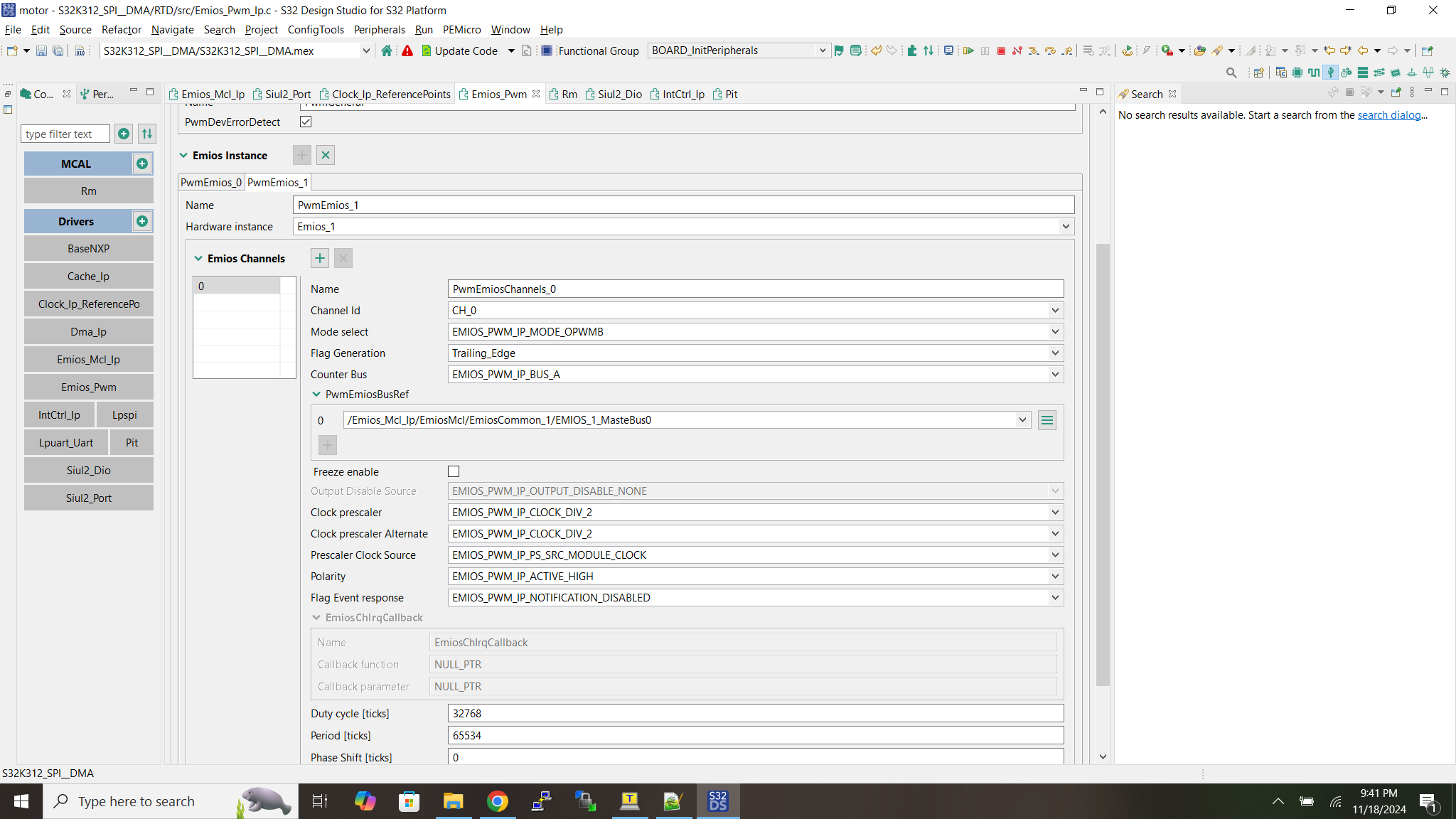 Solved: EMIOS PWM configuration in S32K312 - NXP Community