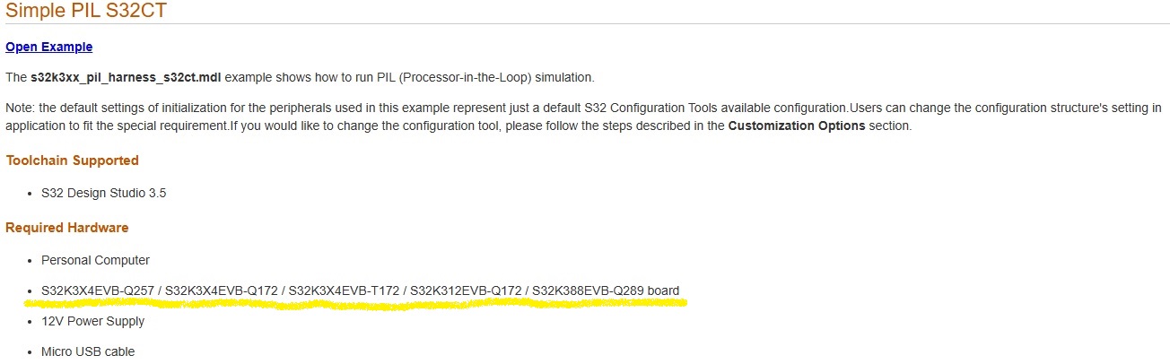 encountered problem while running Simple PIL S32CT example - NXP Community