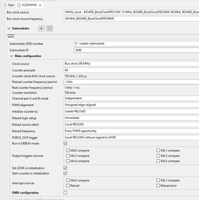 Solved: simple pwm with FlexPWM0 MCXA153 - NXP Community