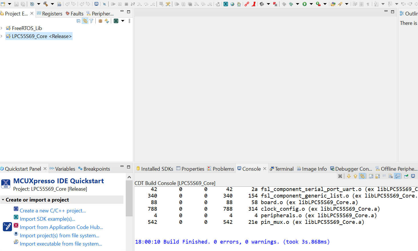 Re: Failed to build FreeRTOS using the new IDE MCUXpresso IDE v24.9.25 in Release configuration ...