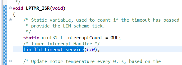 Example code to use the LIN stack in polling for S32k118 - NXP Community