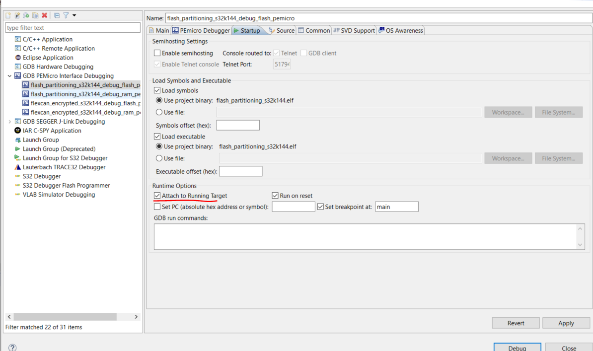S32K144 Flash Partitioning Example Code Query - NXP Community