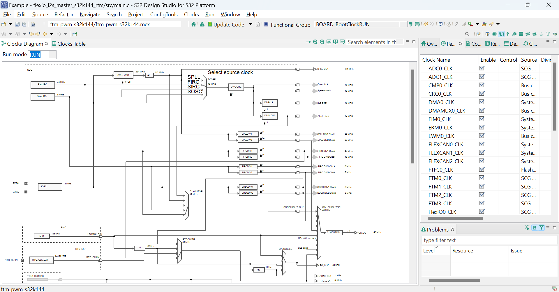 Generate PWM of frequency 12.28 Mhz using the FTM in the S32k144 microcontroller - NXP Community