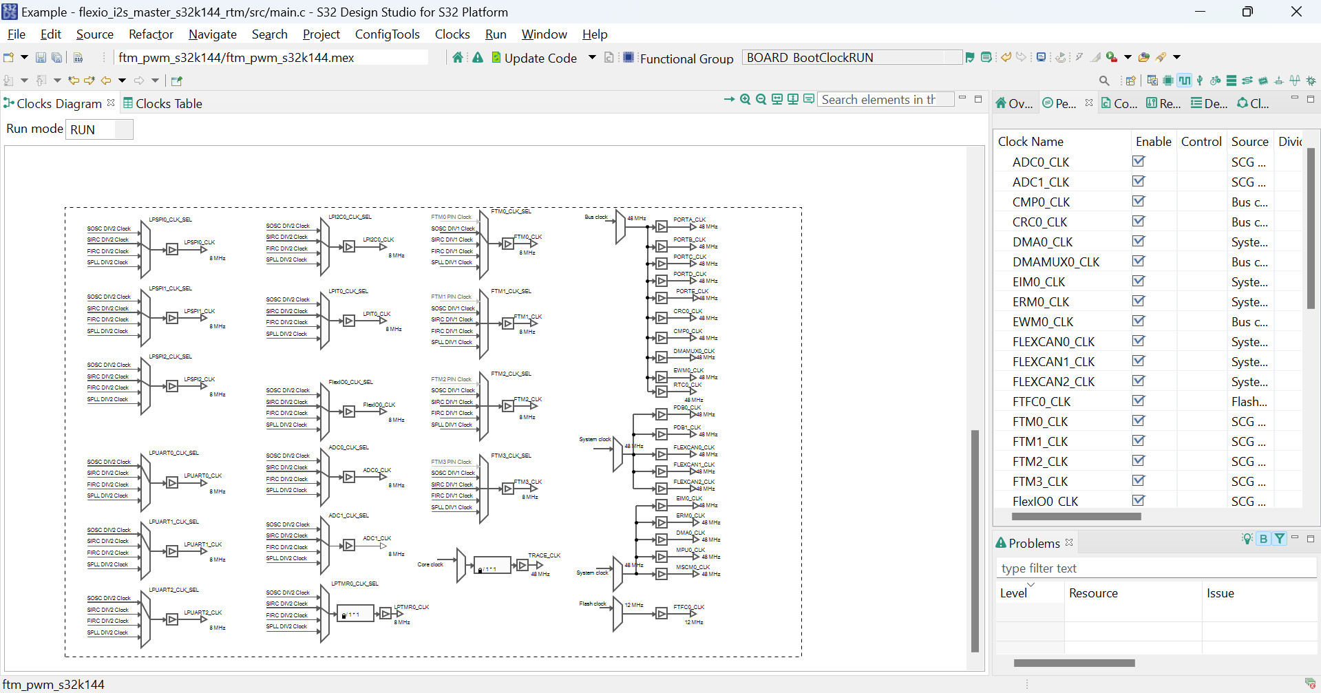 Generate Pwm Of Frequency 1228 Mhz Using The Ftm In The S32k144