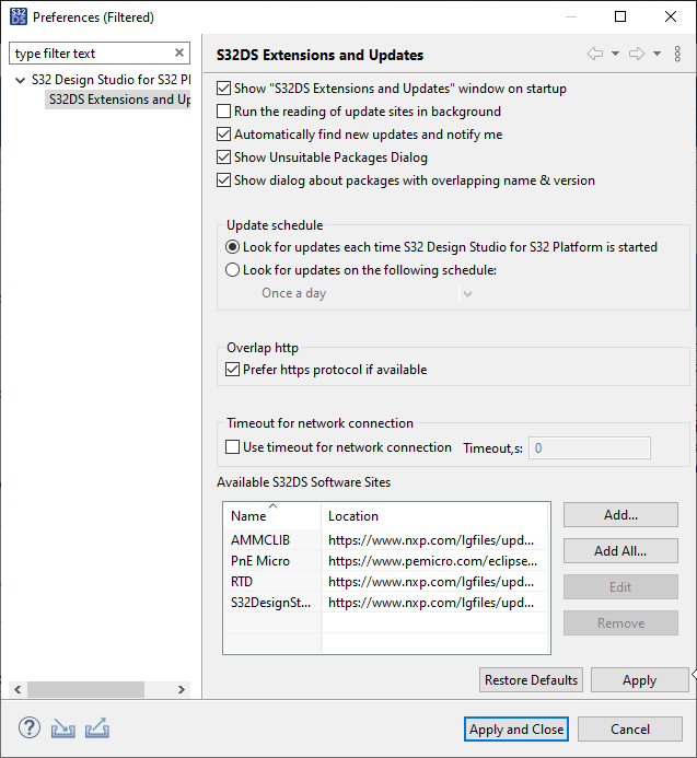 Solved: S32DS for S32 v3.5 Update failed issue - NXP Community