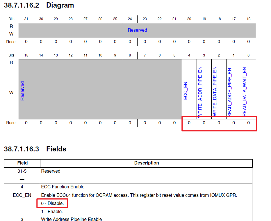 Re: RT1176 FlexRAM ECC enabled by default? - NXP Community