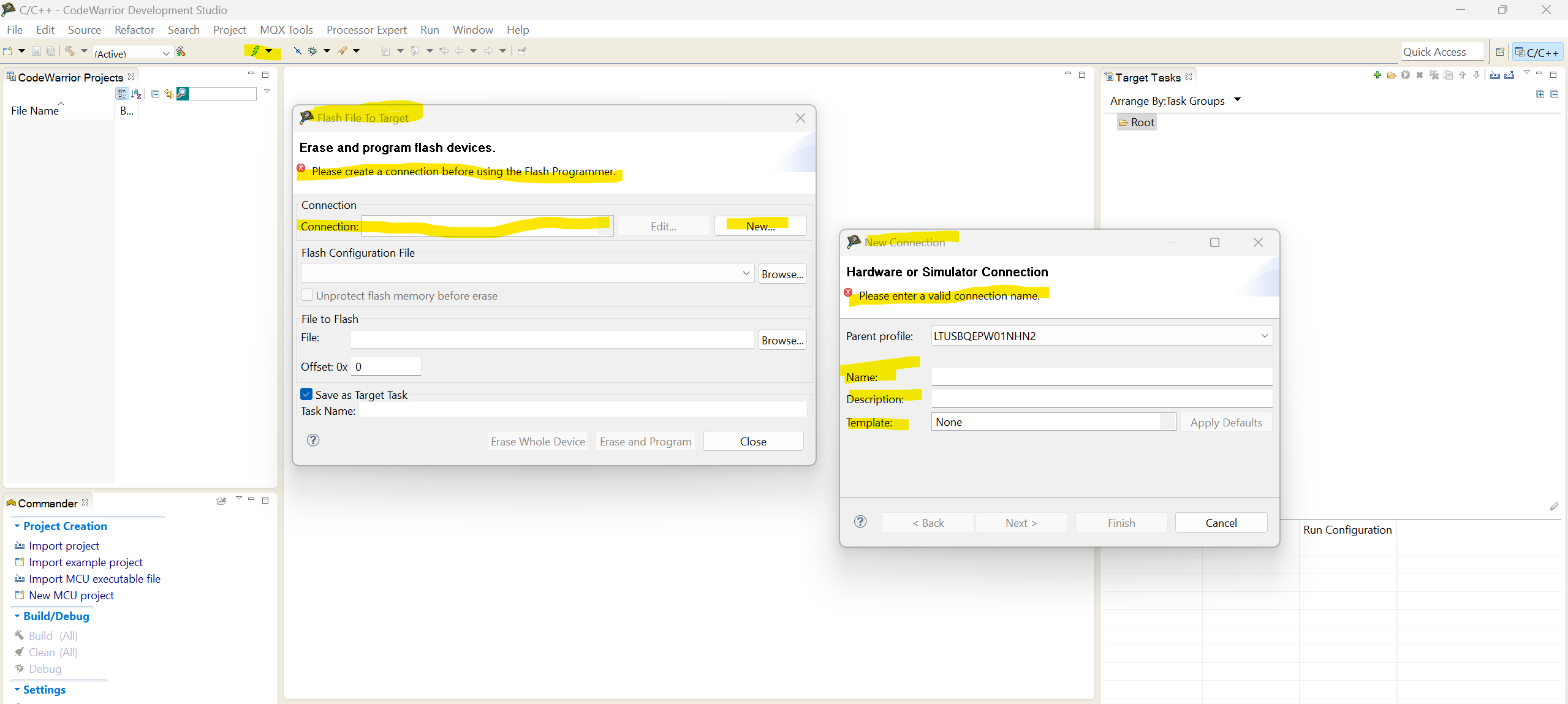 IDE from NXP and firmware programming cable interface to program ...