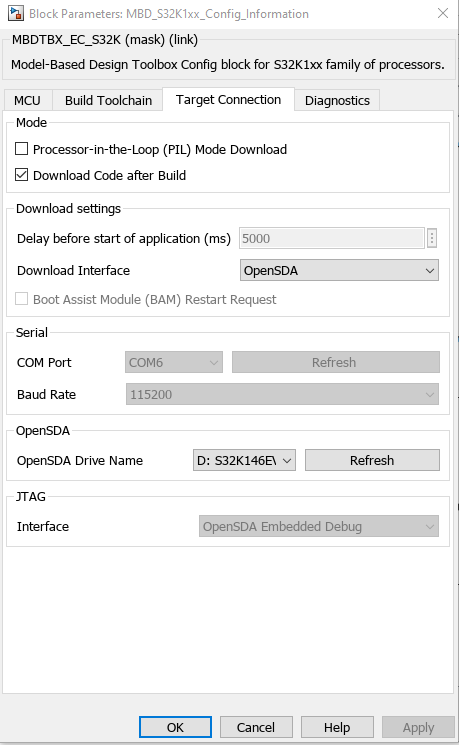 s32k146 - External mode - Simulink 2022b - NXP Community
