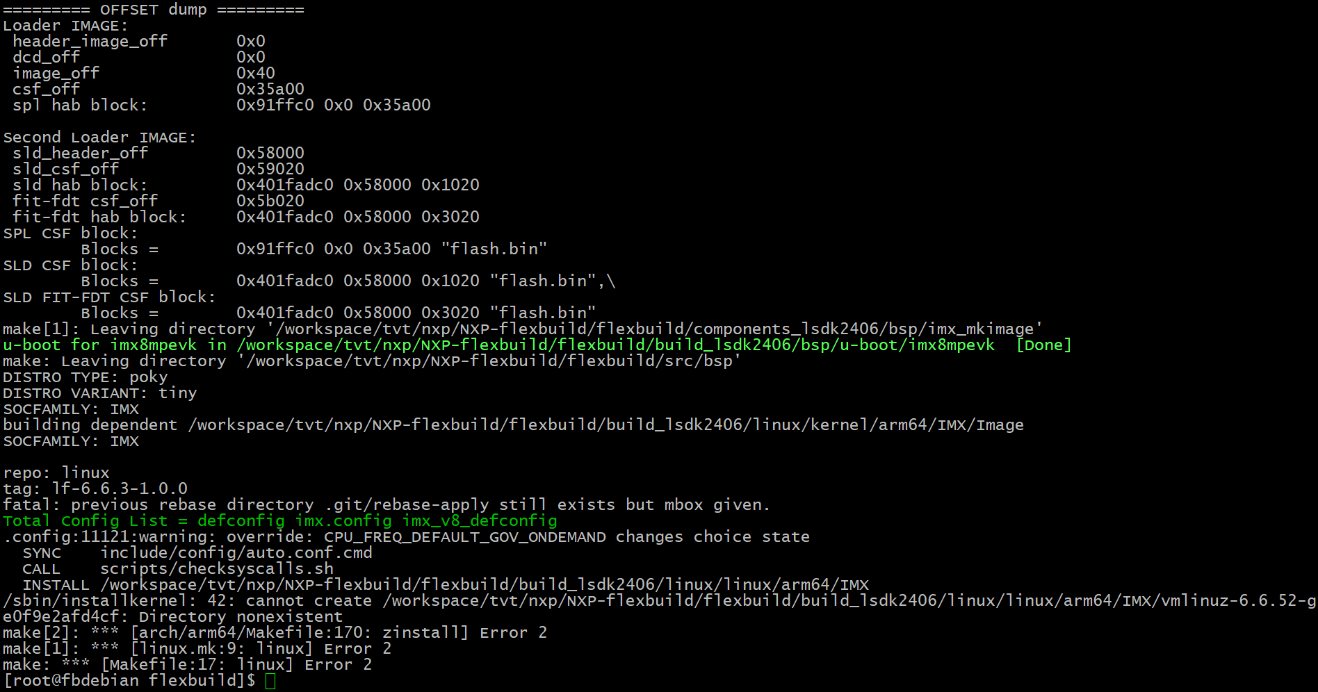 Error building Debian flexbuild using docker container - NXP Community
