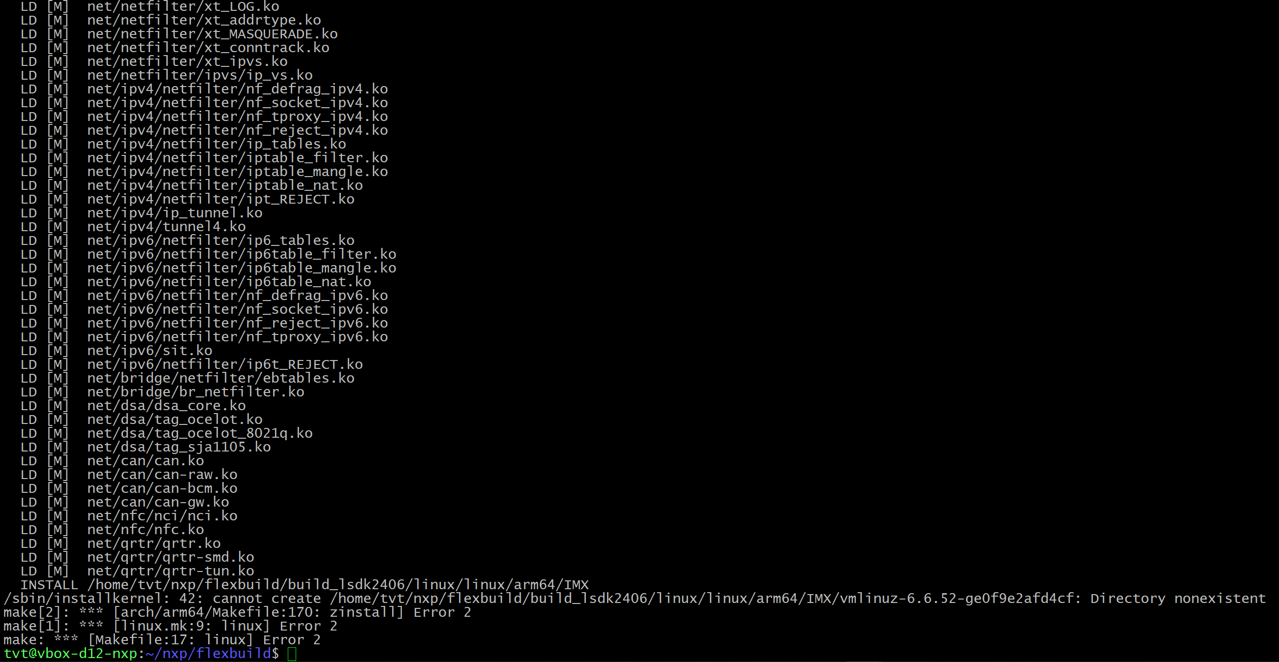 Error building Debian flexbuild using docker container - NXP Community