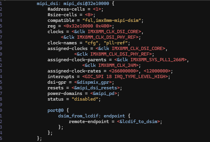 no output on mipi dsi clock for display panel connected to imx8mm core ...