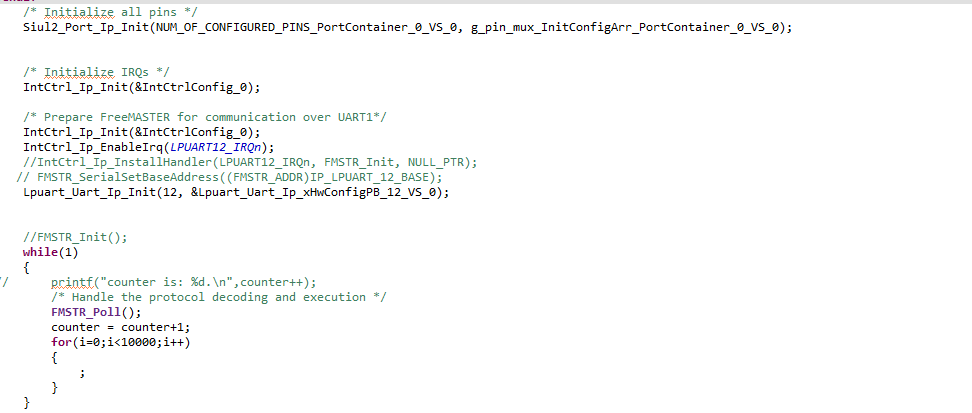 Solved: FreeMaster S32k358 Issue - NXP Community