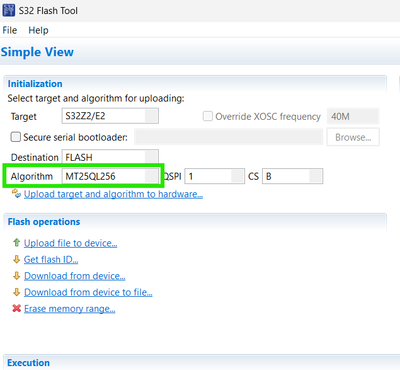 S32 Flash Tool S32FT error - NXP Community