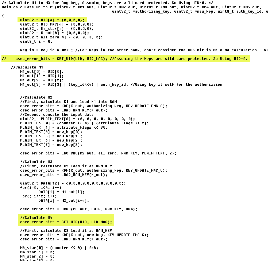 Solved: S32K144 CSEc Calculate M1~M5 - NXP Community